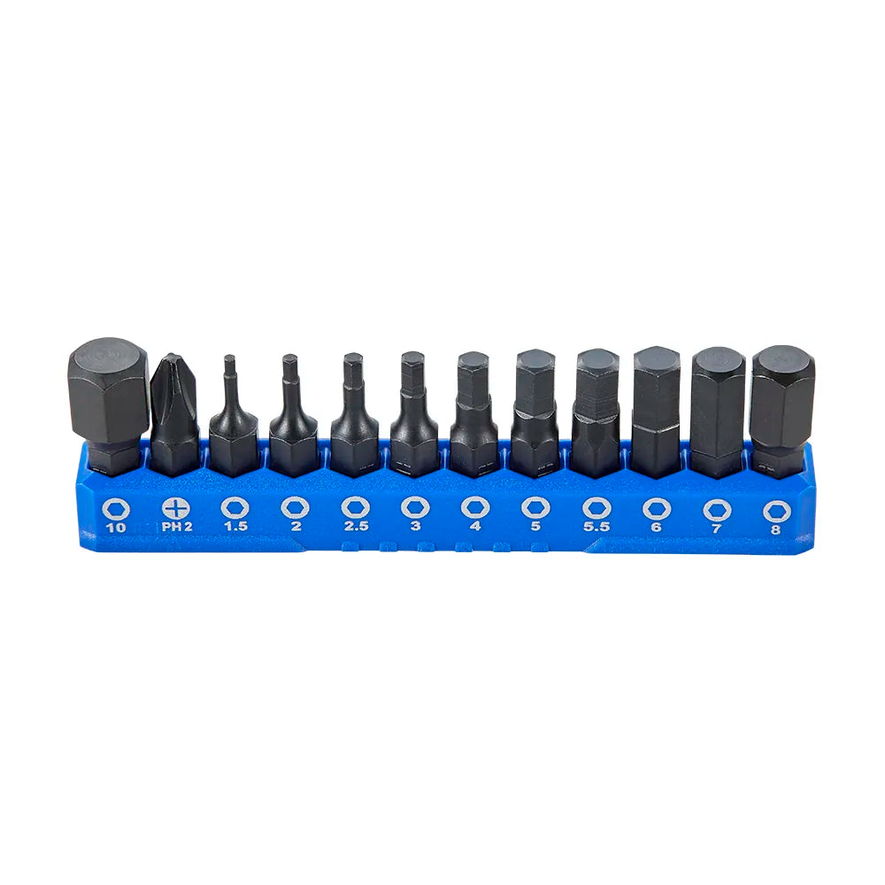 SBV Tools - Set de puntas Hex 1/4″ (25mm) 12 piezas – EnMoto